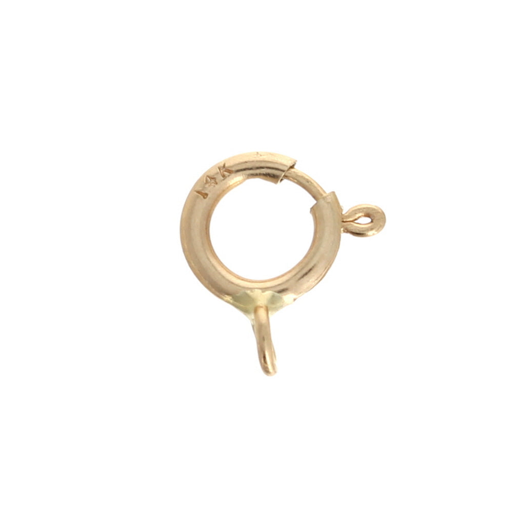 14kt Gold 5mm Spring Ring, Closed Eye – Modes Jewelry