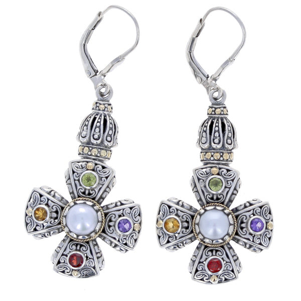 Old World Mabe Cross Earrings – Modes Jewelry