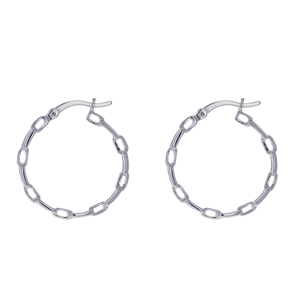 Cable Link Hoops – Modes Jewelry